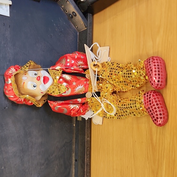 Art | Vintage Porcelain Marionette Clown Doll Puppet | Poshmark